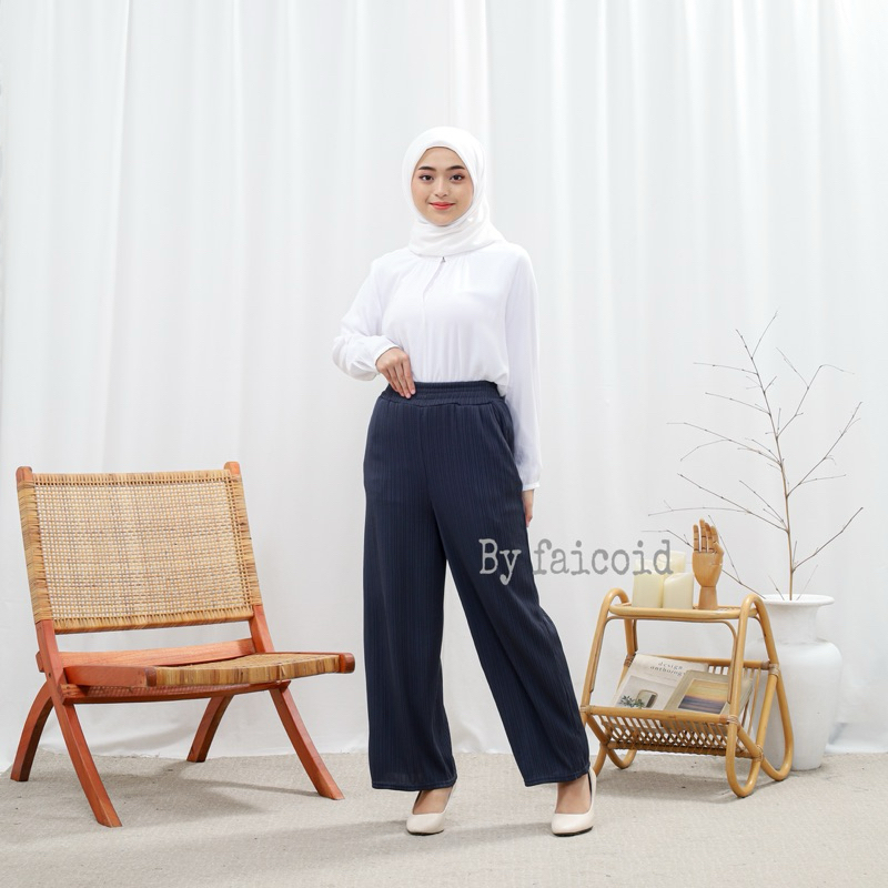 Jual Celana Kulot Knit Condru Premium Daily Knit Pants Premium Celana ...