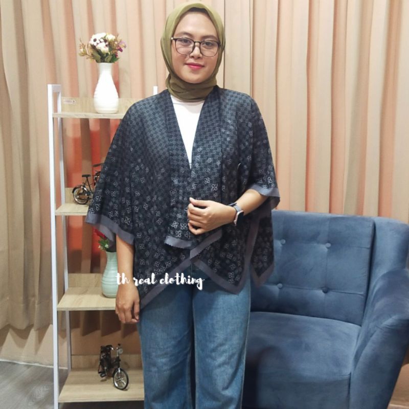Jual | COD | OOTD outer scarf batwing / outer scarf model kelalawar ...