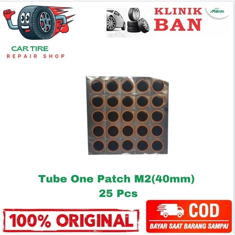 Jual Maruni Tube Patch M2/Lembar isi 25 pcs karet koyok Tambal Ban Tip ...