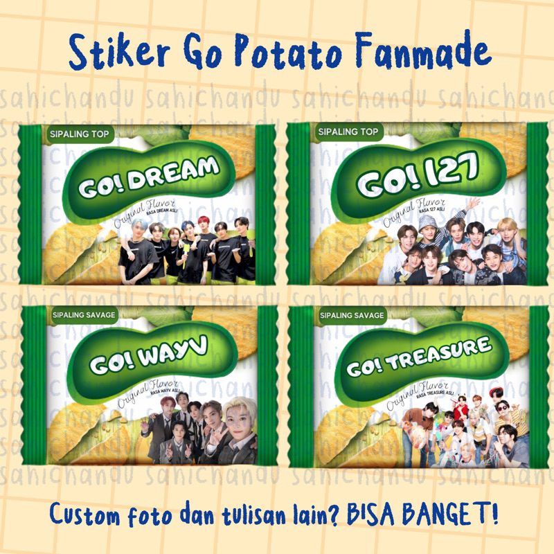 Jual [Pre-Order] Stiker Go Potato untuk kado/freebies Kpop NCT/WayV ...