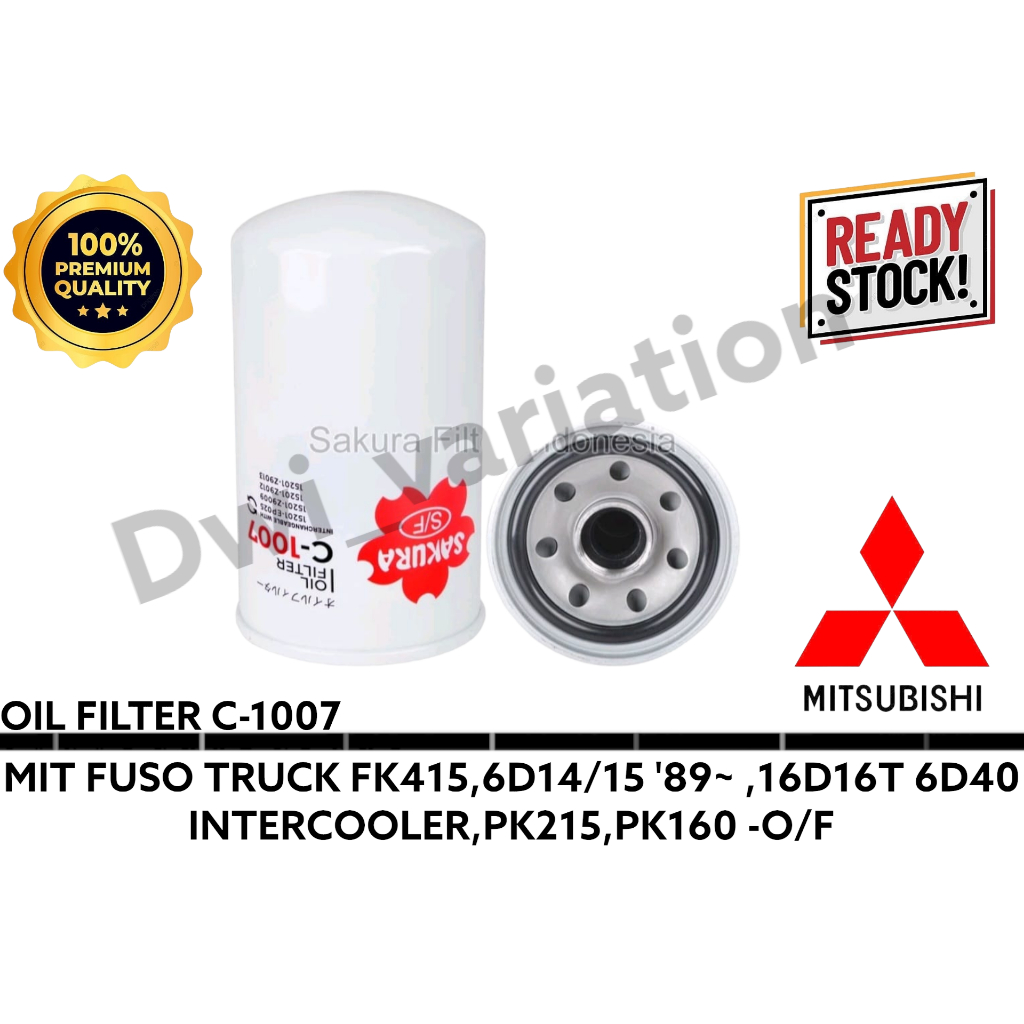 Jual FILTER OLI FUSO FK415 ,6D14/15 '89- ,16D16T , 6D40 INTERCOOLER ...