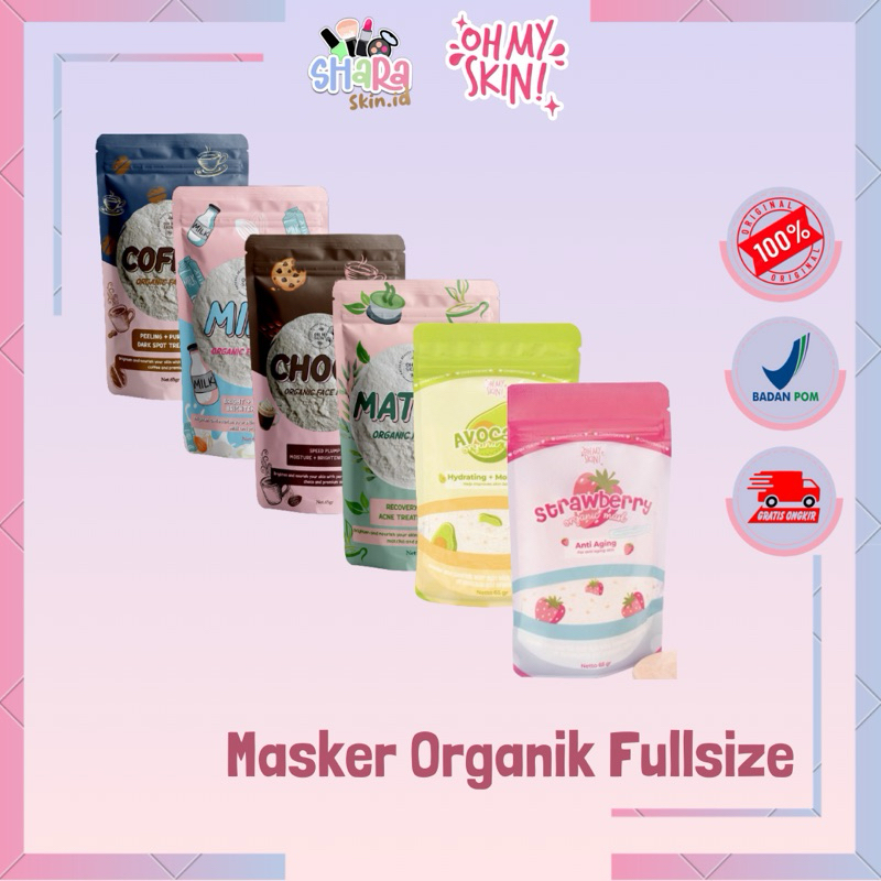 Jual Oh My Skin! Masker Organik Fullsize 65 gr | Masker Ohmyskin Best ...