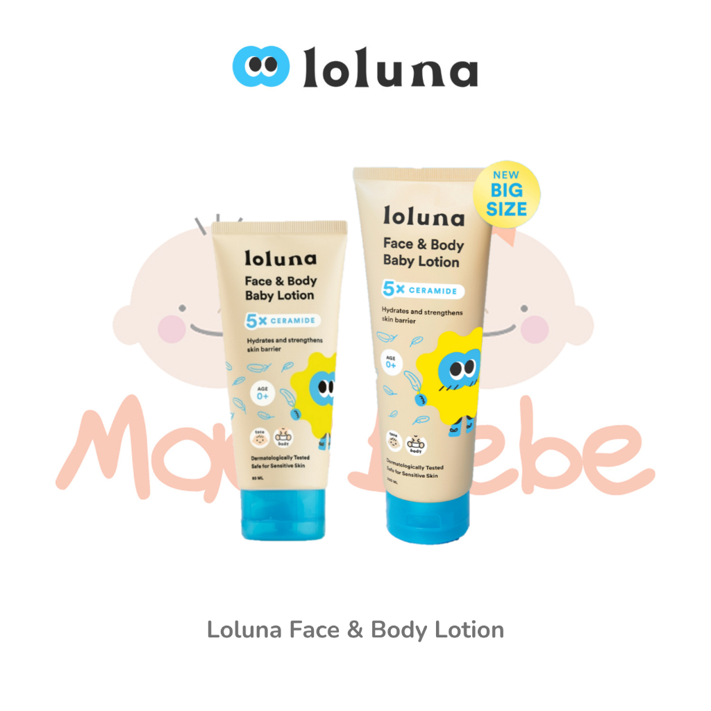 Jual Loluna Baby Face & Body Lotion Cream Bayi | Shopee Indonesia