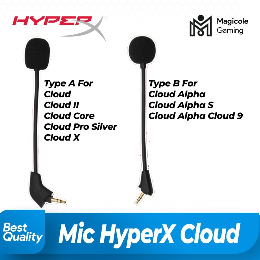 Jual Mic HyperX Cloud 2 Alpha Core S Pro 9 X Gaming Headset Microphone ...