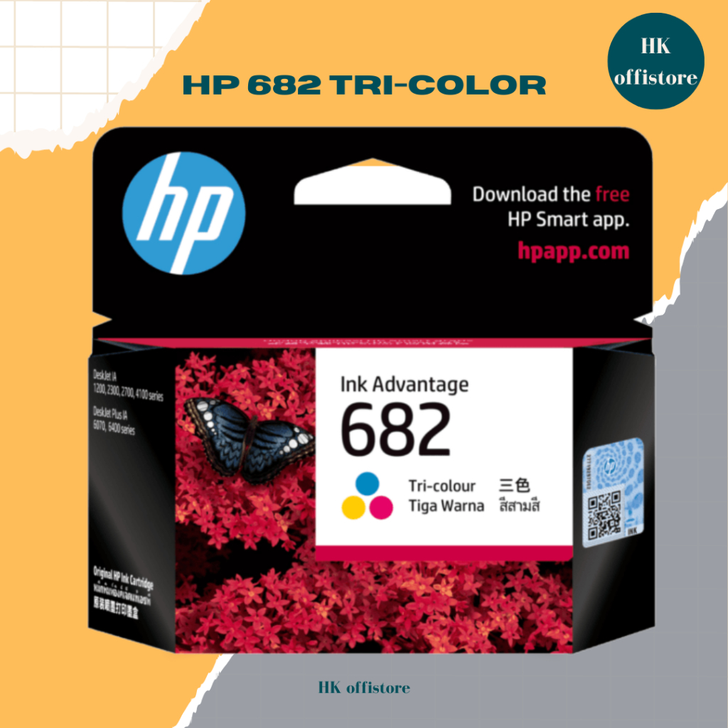 Jual HP 682 Tri-color Original Ink / Tinta Advantage cartridge | Shopee ...