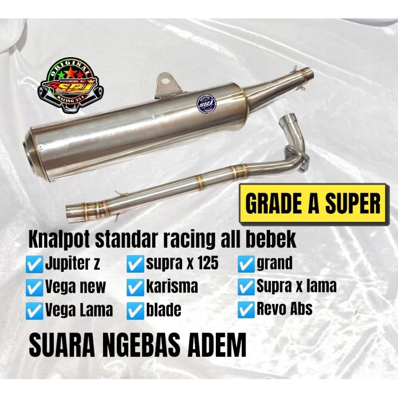 Jual knalpot standar racing all bebek full stainles tebal Jupiter z ...