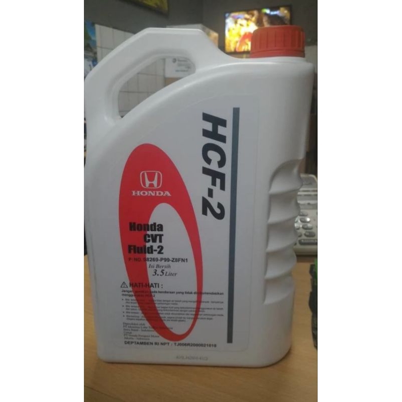 Jual OLI TRANSMISI HONDA AUTOMOBILE CVT FLUID 2 HCF-2 KEMASAN 3,5 LITER ORIGINAL !!! | Shopee ...