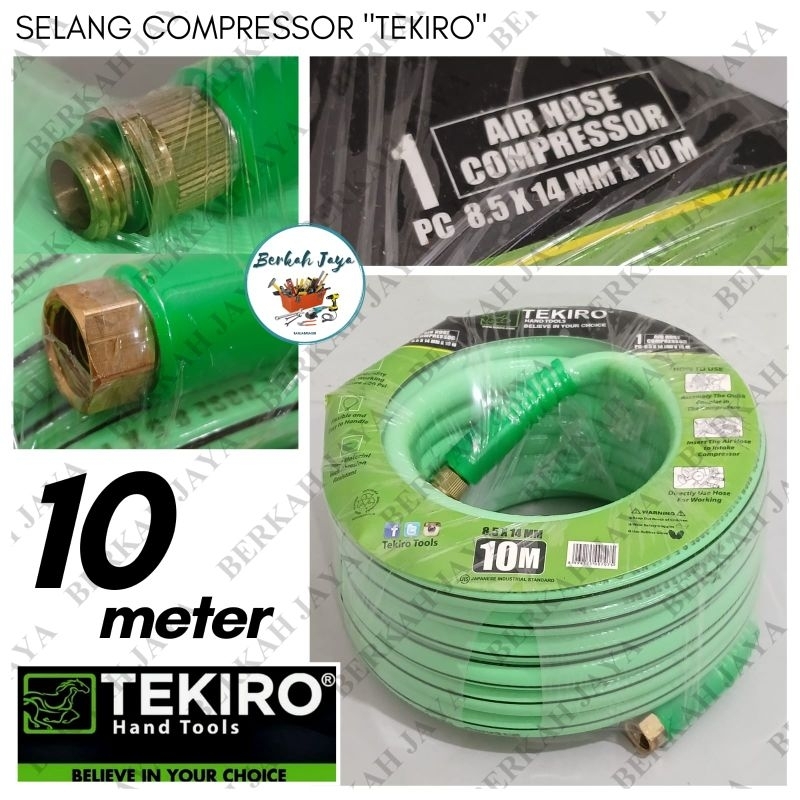 Jual SELANG KOMPRESOR 10M 200Bar TEKIRO | Selang Angin Air Tekanan ...