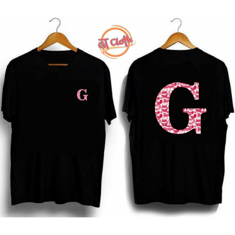 Jual LOGO Inisial Nama Huruf G Kiss Baju Kaos Distro Premium Pria ...