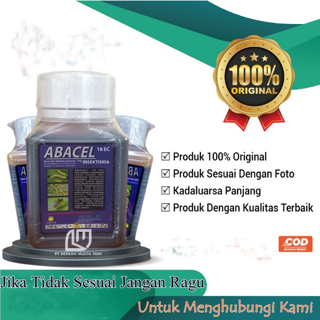 Jual Insektisida Abacel 18ec 250ml | 100ml Abamektin Obat Hama Tanaman ...