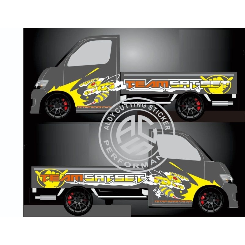Jual STICKER CUTTING STICKER MOBIL PICK UP GRANDMAX DLL READY STOCK ...