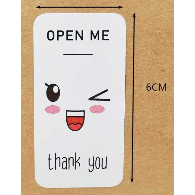Jual Sticker Thank You Roll Isi 500pcs Stiker Terima kasih Stiker Segel ...