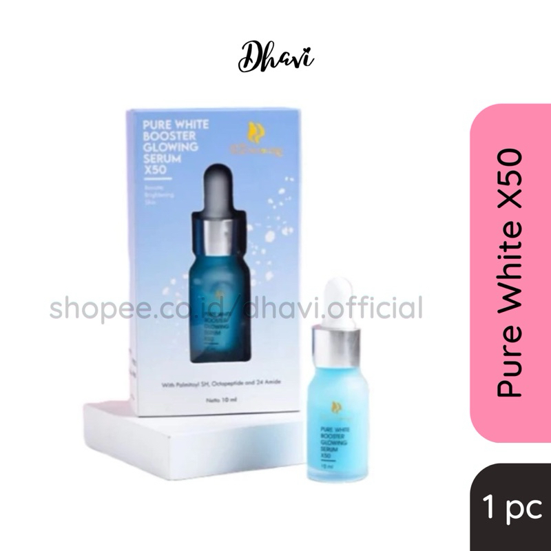 Jual HOUSE OF BEAUTY Serum Pure White Booster Glowing X50 Brightening ...