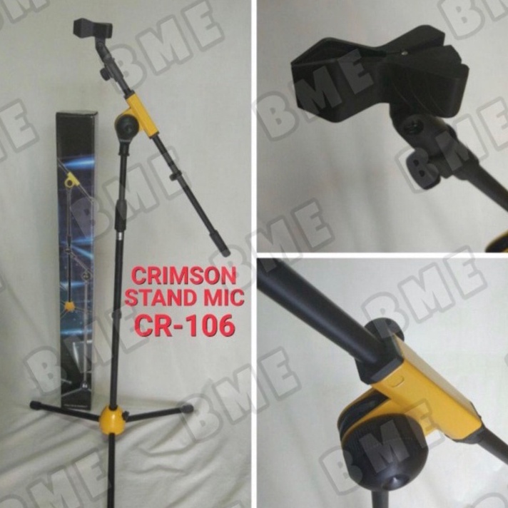 Jual Hemat dan Berkualitas Stand Mic Lantai Full Besi Crimson CR16 ...