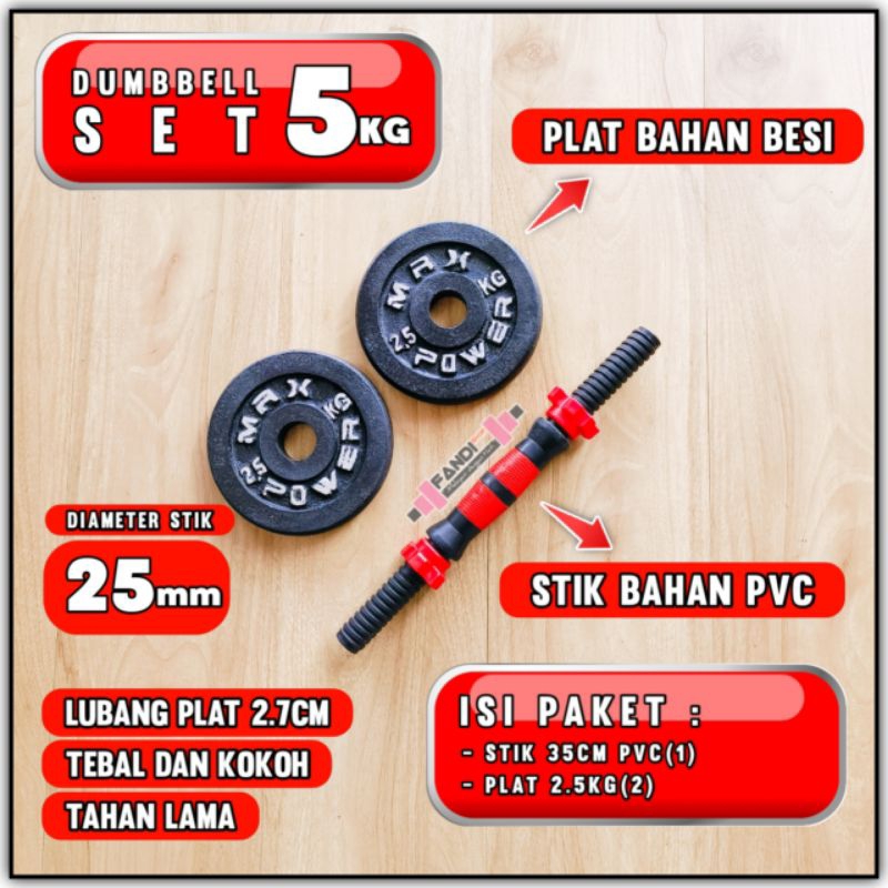 Jual Barbel 5kg - dumbbell set 5kg - dumbell 5kg - dumble 5kg | Shopee ...