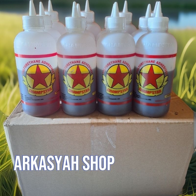 Jual LEM BINTANG PU PUTIH 1/2KG 6 BOTOL (LEM CROT LEM MADU LEM BUSA LEM ...