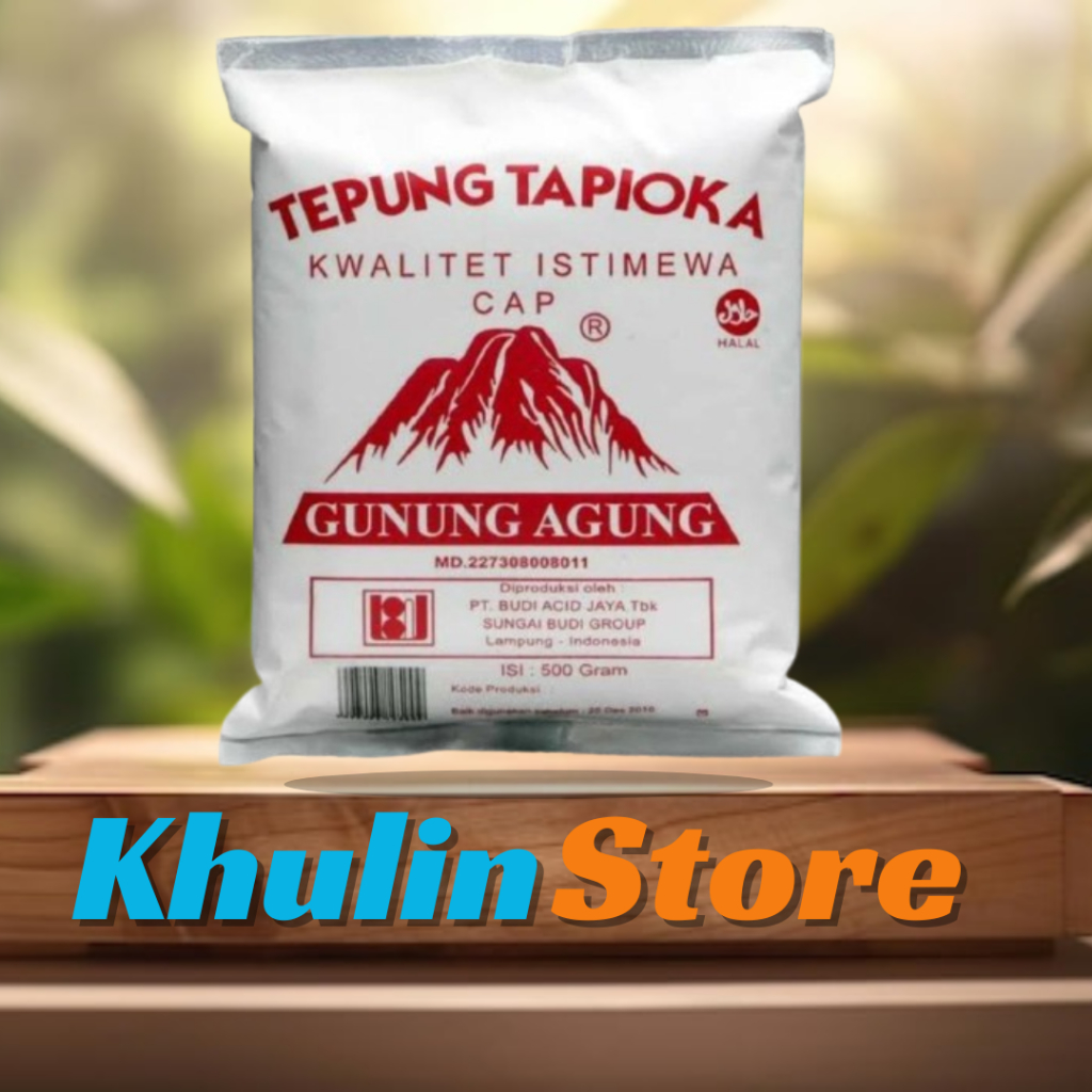 Jual Tepung Tapioka Cap Gunung Agung Merah 500gr/Tepung Sagu/Tepung Aci ...