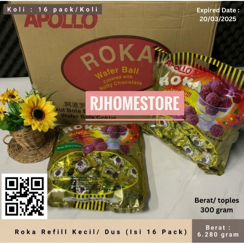 Jual Roka Refill Kecil / snack apollo roka isi 50 pcs | Shopee Indonesia