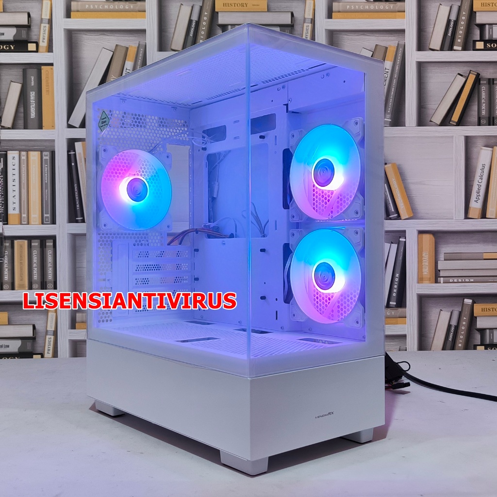 Jual Casing PC VenomRX Venom RX Freesky Black Full Temp empeMATX 3 Fan ...