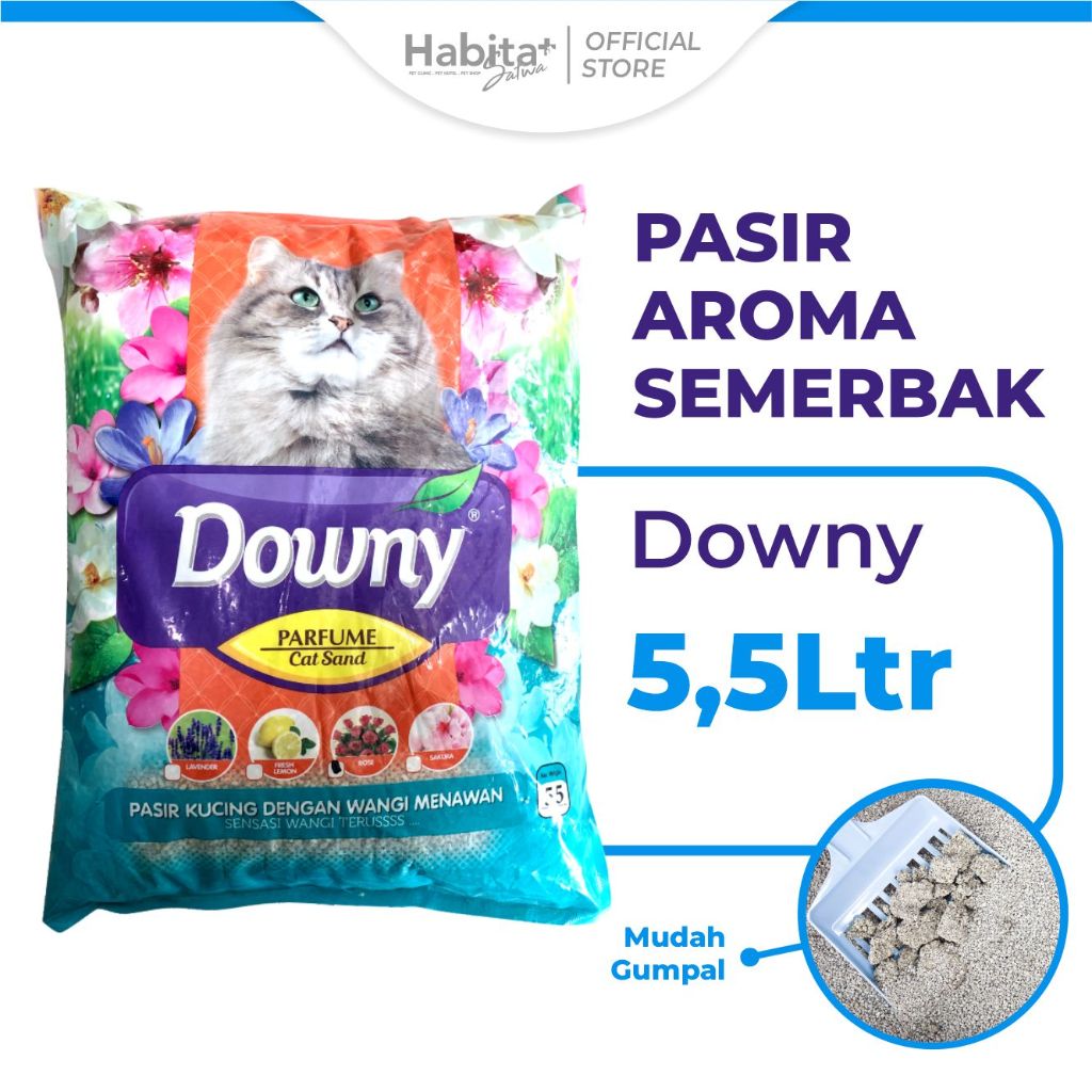 Jual Pasir Kucing Downy 5,5 Liter | Shopee Indonesia