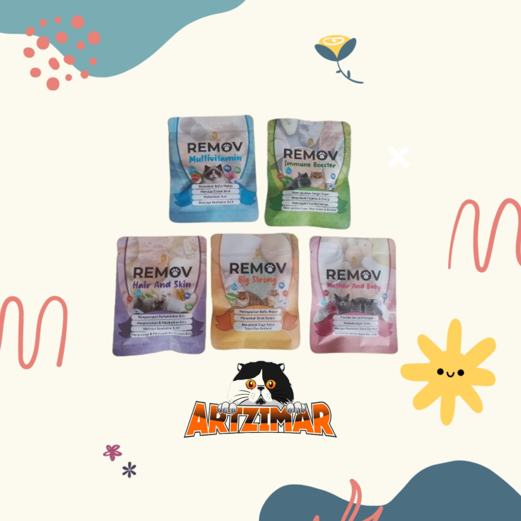 Jual Remov Vitamin Kucing Sachet isi 5 kapsul Big Strong, Mother And ...