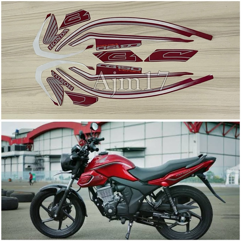 Jual STIKER STRIPING MOTOR CB VERZA 2018 MERAH | Shopee Indonesia