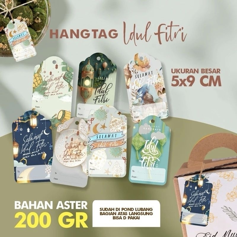 Jual DST Hang Tag Kartu Ucapan Hampers Bingkisan Lebaran Idul Fitri ...