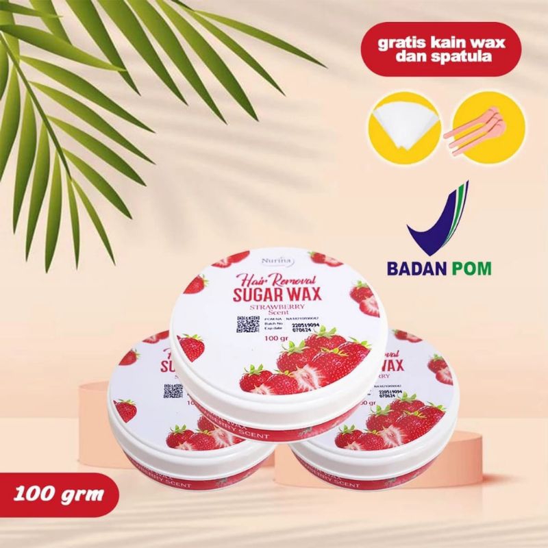 Jual NURINA SUGAR WAXING BPOMBPOM NA18210800042- kemasan 100 gr ...
