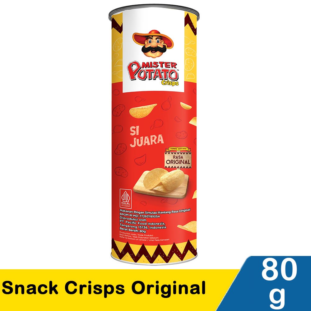 Jual Mister Potato Snack Crisps Original 80 Gr | Shopee Indonesia