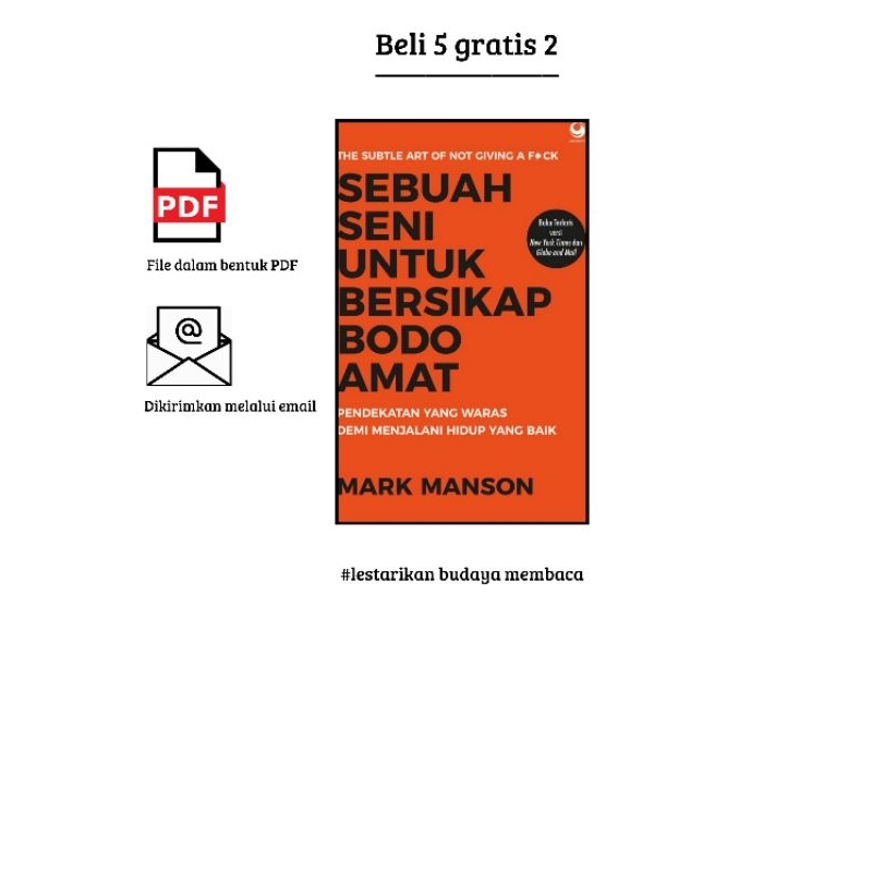 Jual Sebuah seni untuk bersikap bodo amat (pdf) | Shopee Indonesia