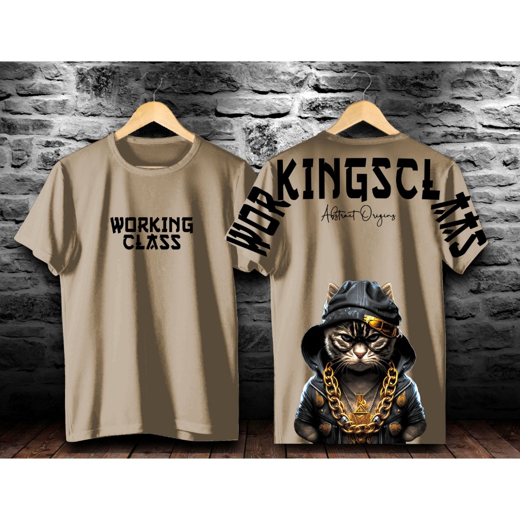 Jual BAJU KAOS ATASAN PRIA WORKING CLASS DAN MOTIF LABUBU // KAOS ...