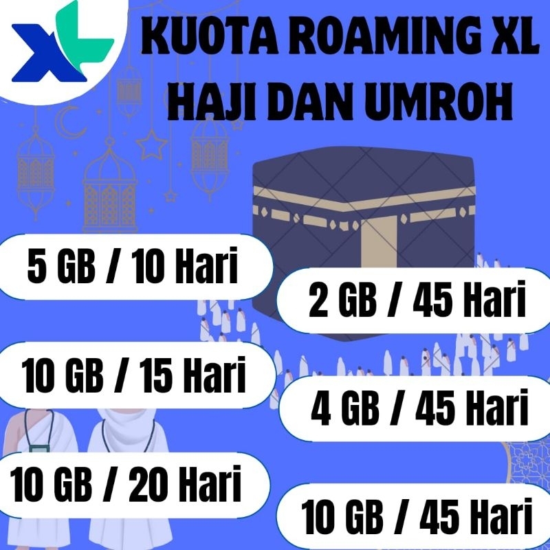 Jual PAKET DATA ROAMING PROMO XL HAJI & UMROH & BISA REQUEST ...
