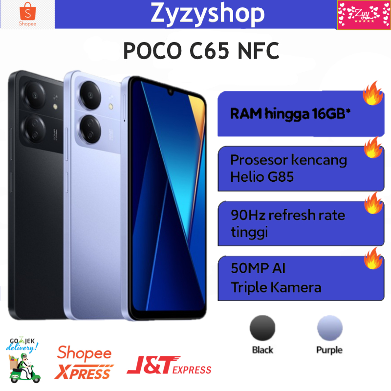 Jual POCO C65 NFC - Garansi Resmi Xiaomi Indonesia | Shopee Indonesia