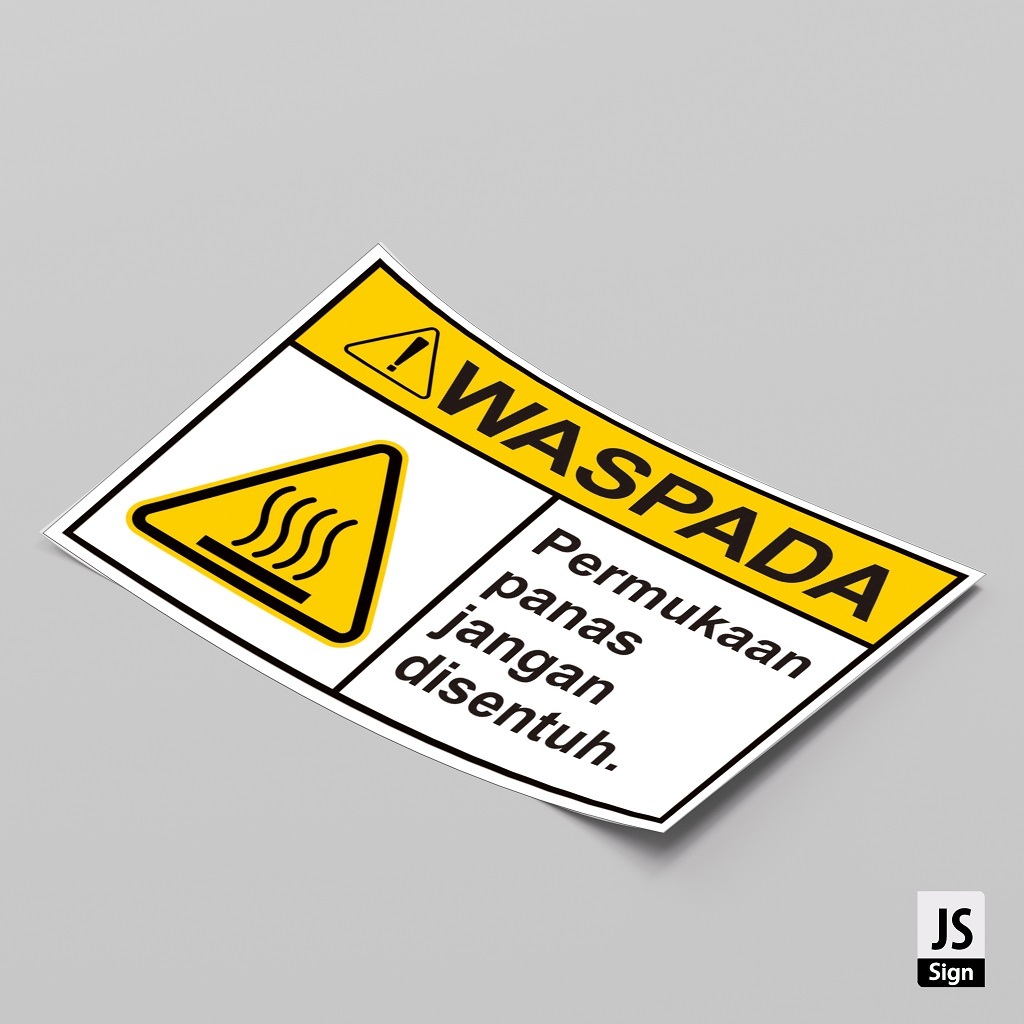 Jual STICKER K3 SAFETYSIGN PERMUKAAN PANAS | Shopee Indonesia