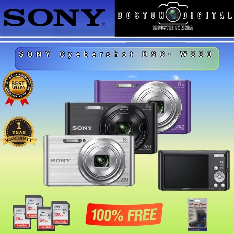 Jual SONY CYBERSHOT DSC - W830 / CAMERA DIGITAL SONY DSC - W830 | Shopee Indonesia
