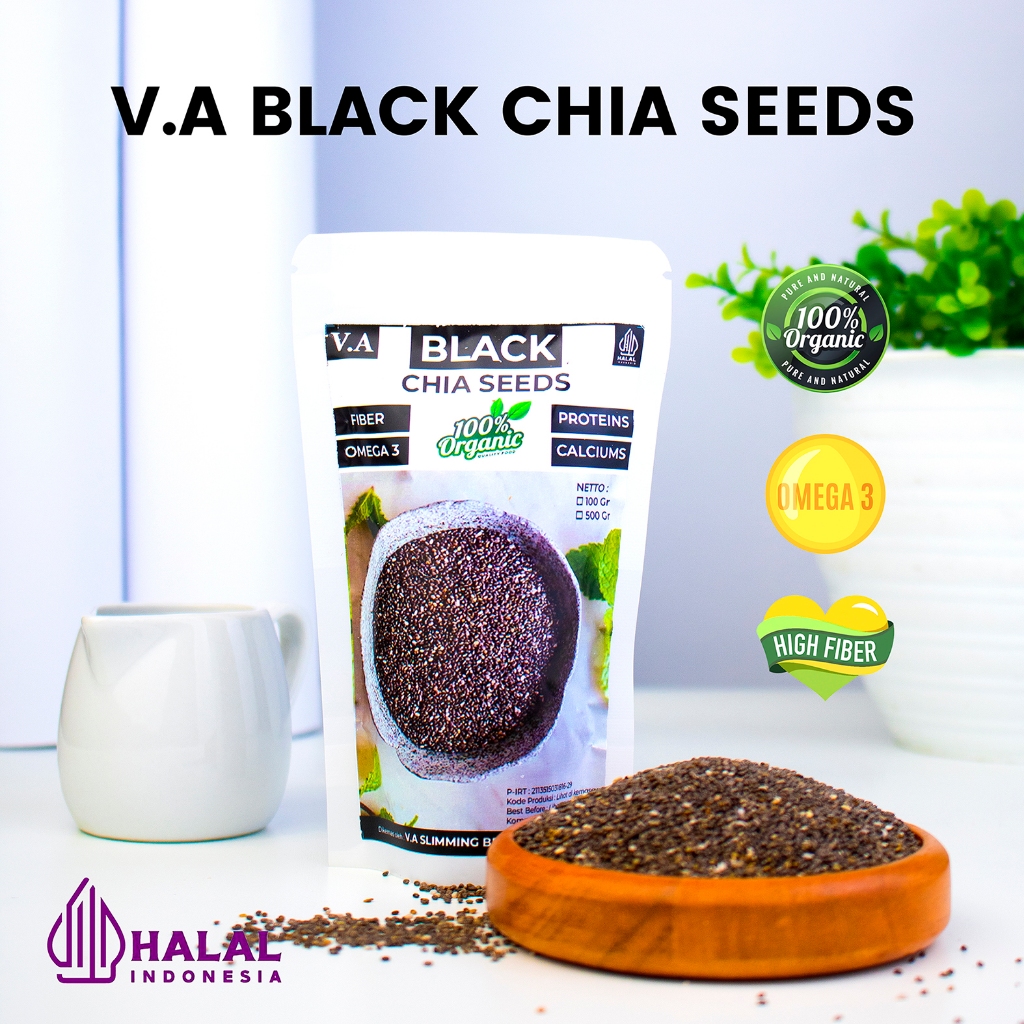 Jual Chia Seeds Black Chia Seed Organic Chia Seeds Diet Chiaseed ...