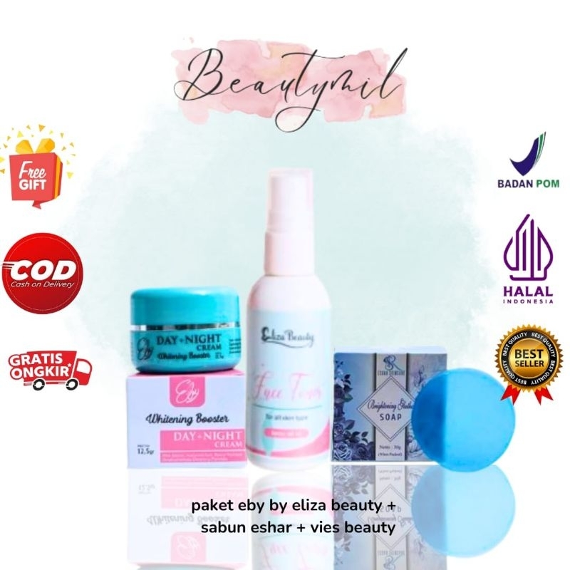 Jual PAKET EBY BY ELIZA BEAUTY CREAM ALL IN ONE + SABUN ESHAR SKINCARE ...