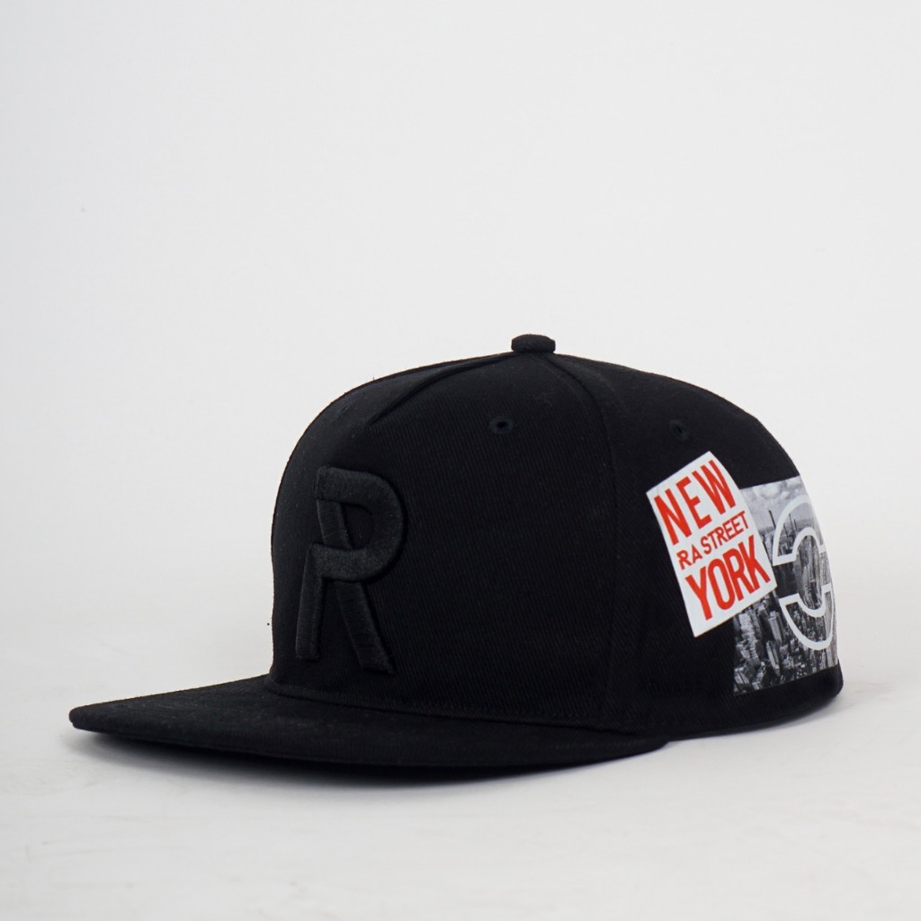 Jual TOPI PRIA SNAPBACK New York Hat Black RA STREET | Shopee Indonesia