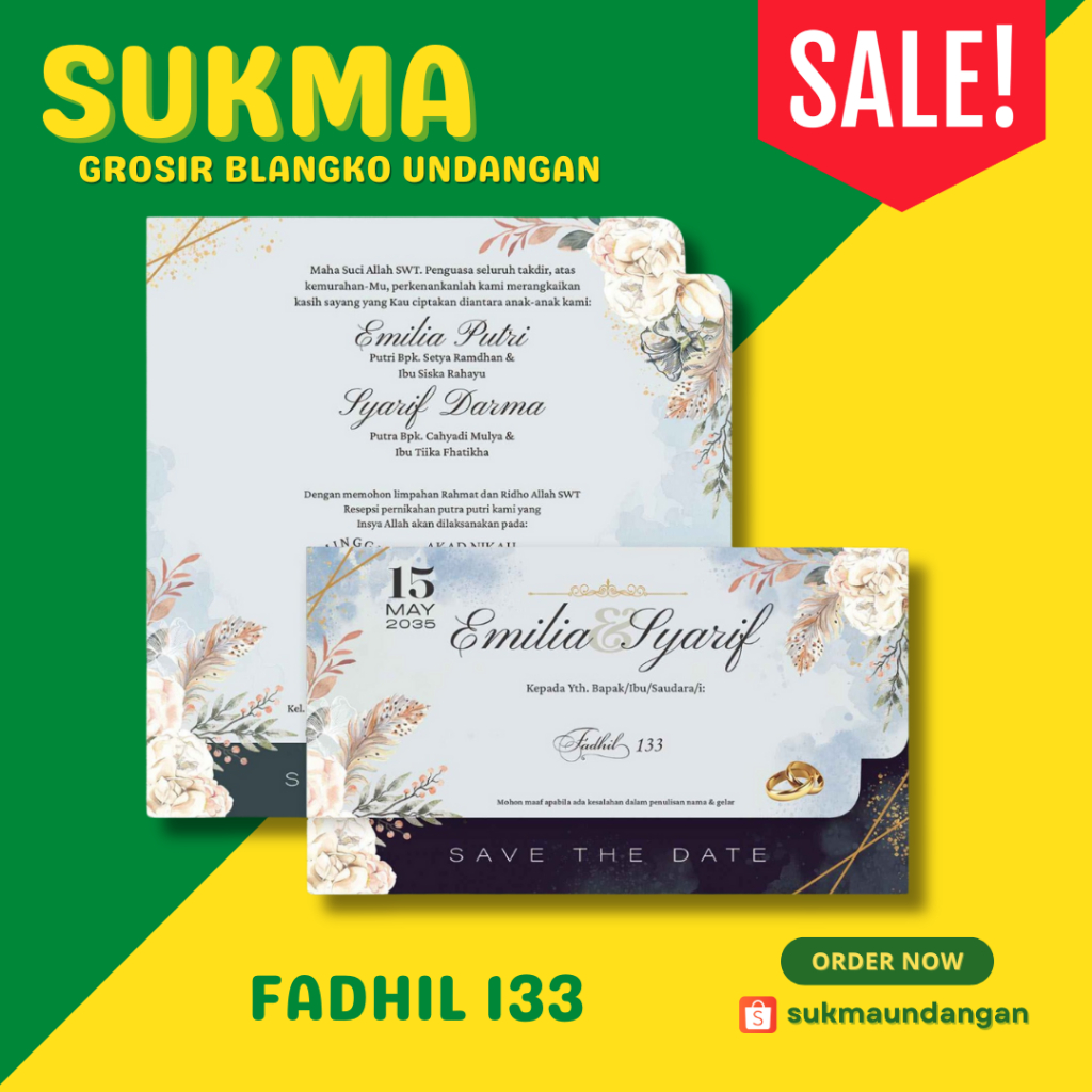 Jual KERTAS UNDANGAN ATAU BLANGKO UNDANGAN FADHIL 133 | BLANGKO UNDANGAN MURAH | BLANGKO ...