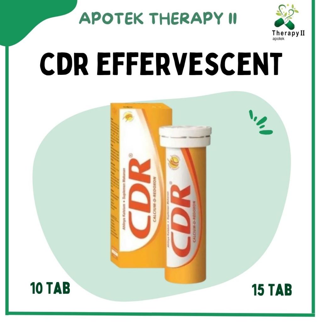 Jual CDR EFFERVESCENT | ISI 10 & 15 TABLET | VITAMIN DAYA TAMBAH TUBUH ...