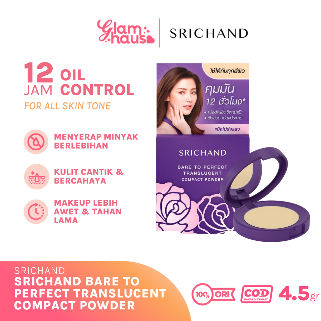 Jual Srichand Bare To Perfect Translucent Compact Powder 4.5G | Bedak Padat Wajah Tahan Lama ...