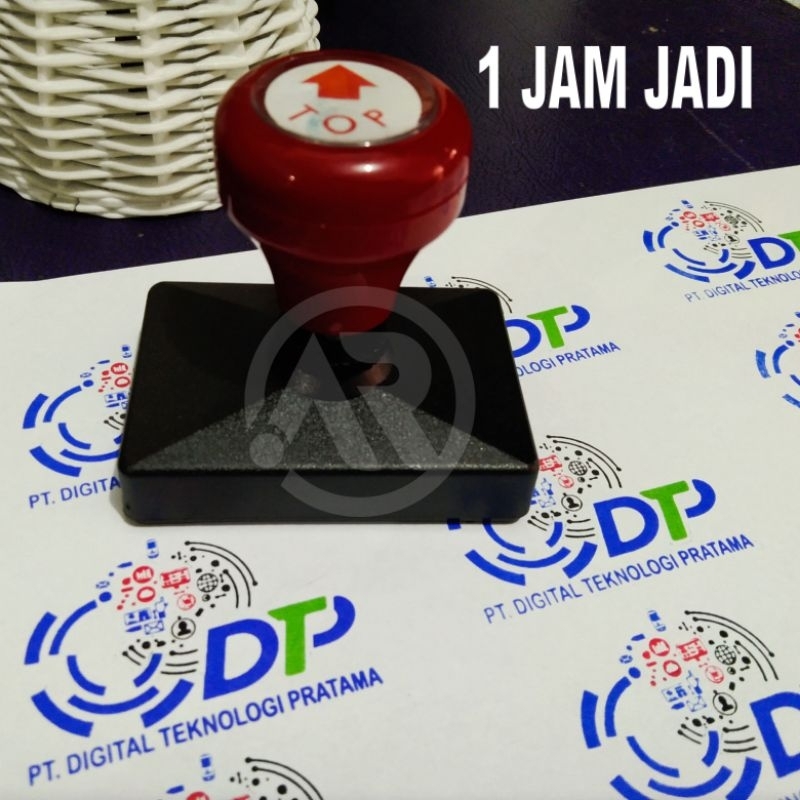 Jual stempel flash/stempel otomatis/free desain custom | Shopee Indonesia