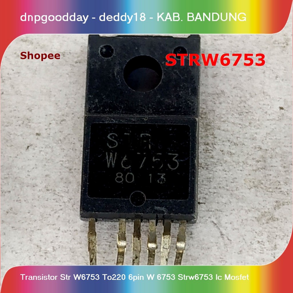 Jual transistor str w6753 to220 6pin w 6753 strw6753 ic mosfet | Shopee Indonesia