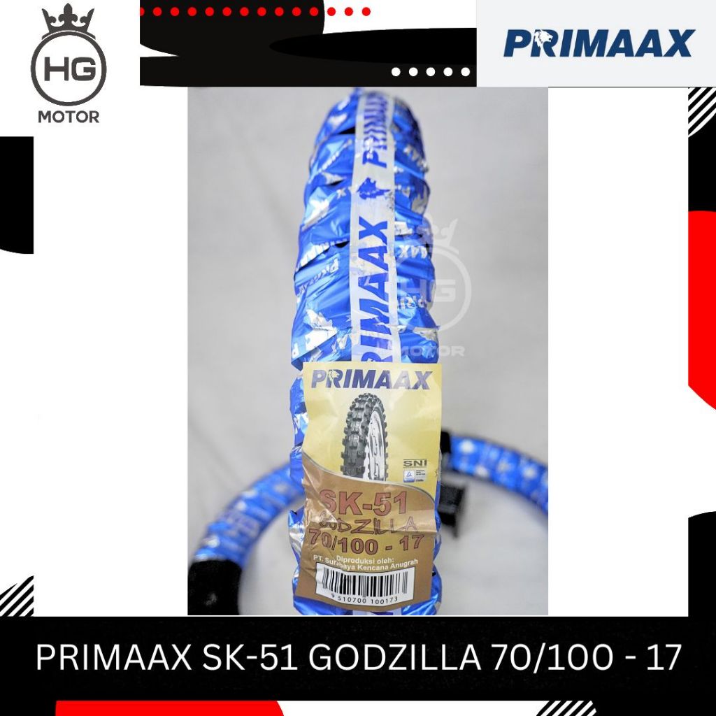 Jual BAN TRAIL PRIMAAX SK 51 70/100 80/100 90/100 RING 17 GODZILLA PRIMAX | Shopee Indonesia
