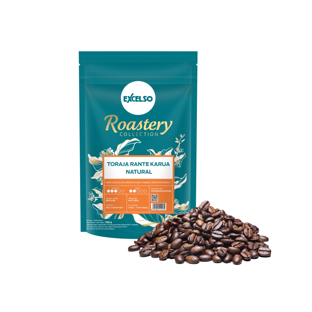 Jual Excelso Roastery Collection Toraja Rante Karua Natural Beans 100Gr ...
