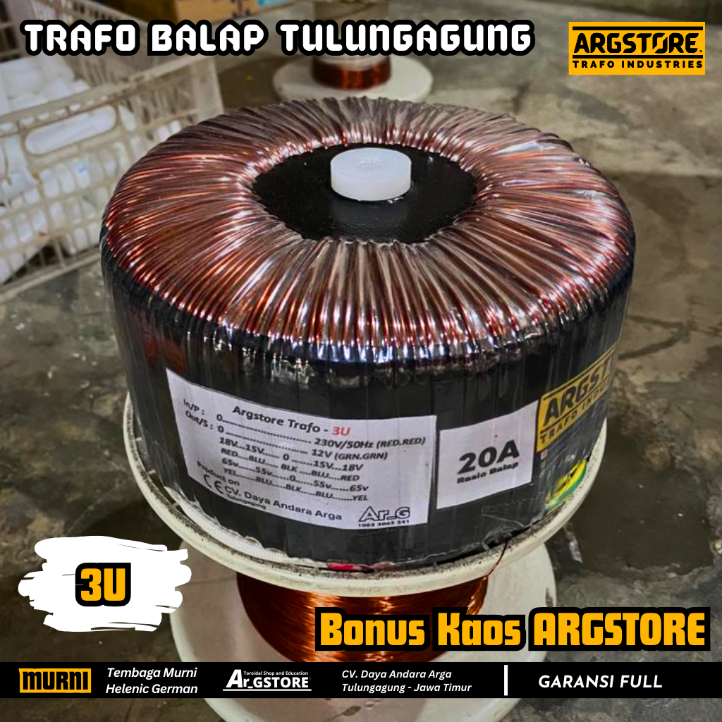 Jual Trafo toroid donat 20A 65V CT Spek Balap 3u | Shopee Indonesia