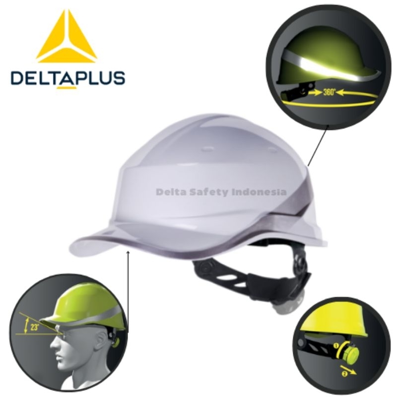Jual Helm Safety Delta Plus Venitex Diamond V Original Safety Helmet ...