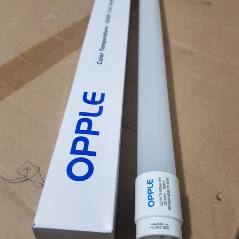 Jual Lampu T8 LED 18 Watt Opple bahan Polycarbonate anti ambyar | Shopee Indonesia