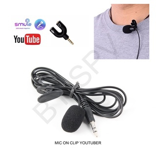 Jual MIC ON CLIP YOUTUBER/MICROPHONE/MIC PEREKAM SUARA ANDROID/IOS/MIC ...