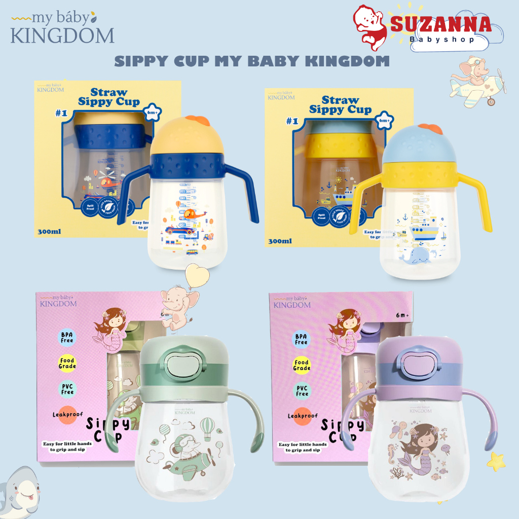 Jual My Baby Kingdom Sippy Cup (1st EXTRA LIGHT Sippy Cup In Indonesia) Botol Minum Bayi ...